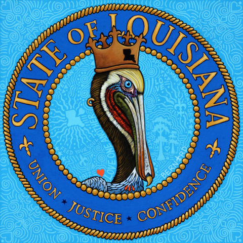 Louisiana "I Voted" Sticker | Bernard Studio & Gallery